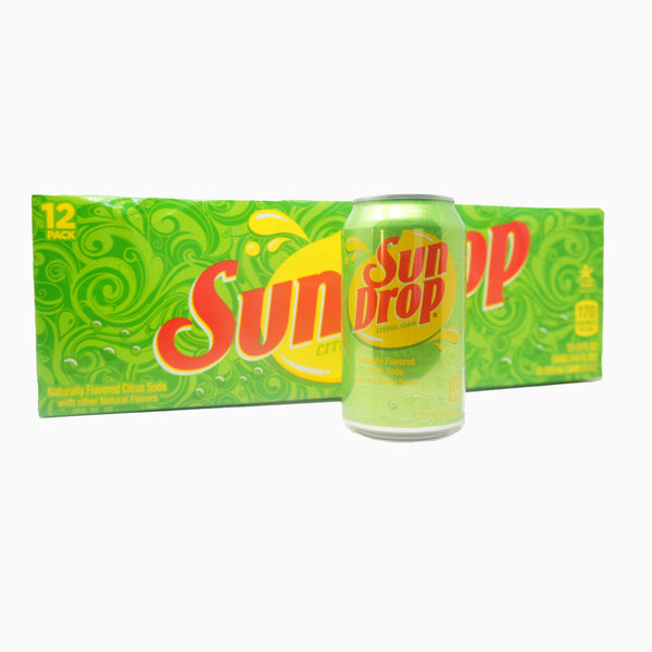 Sun Drop Soda Logo Sun Drop Citrus Soda Pop, 12.0 Oz, 24 Pack Cans