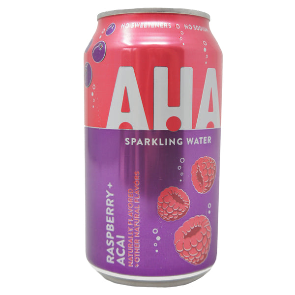 theLowex.com - AHA, Sparkling Water, Raspberry + ACAI, (8 Pack) 12 oz