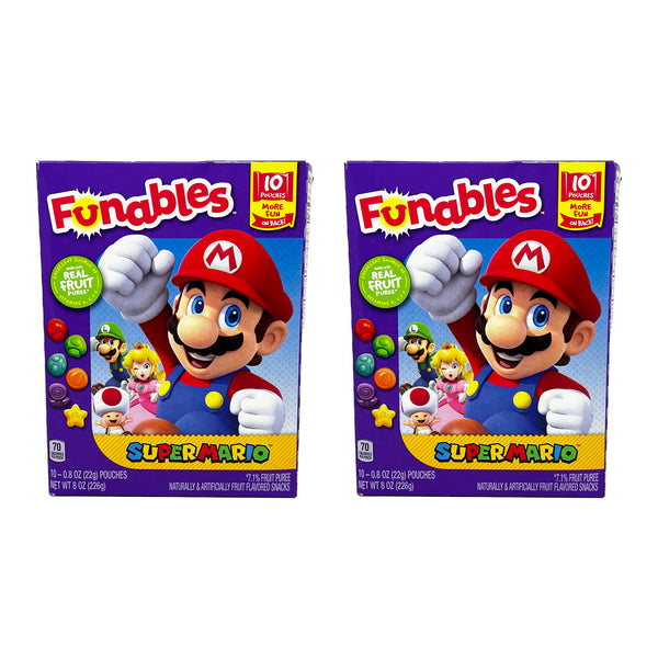 theLowex.com - Super Mario™ Fruit Gummy Snacks, 10 Pouches per Pack